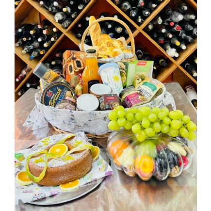 Cesta de Café da Manhã Alto Luxo. Cestas Sofisticadas