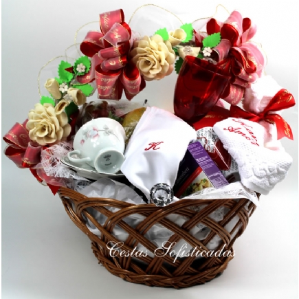 Cesta de Café da Manhã Nobre Amanhecer. Cestas Sofisticadas