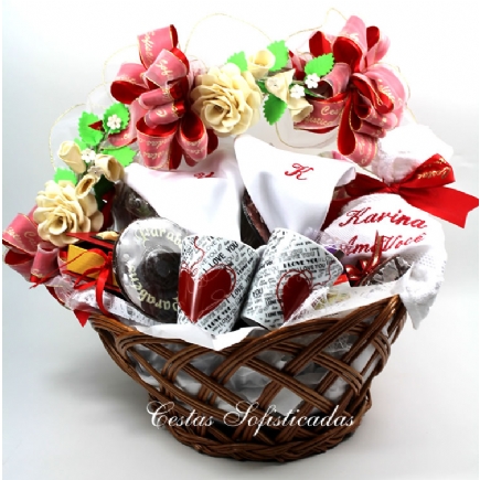 Cesta de Café da Manhã A Dois. Cestas Sofisticadas